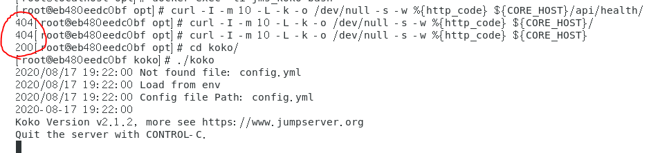 v2.1.2 Docker版本koko注册终端失败 · Issue #4494 · jumpserver/jumpserver · GitHub