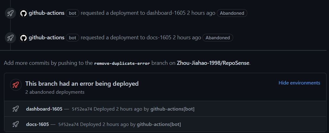 Github action deployments are not working · Issue #1607 · reposense/RepoSense · GitHub