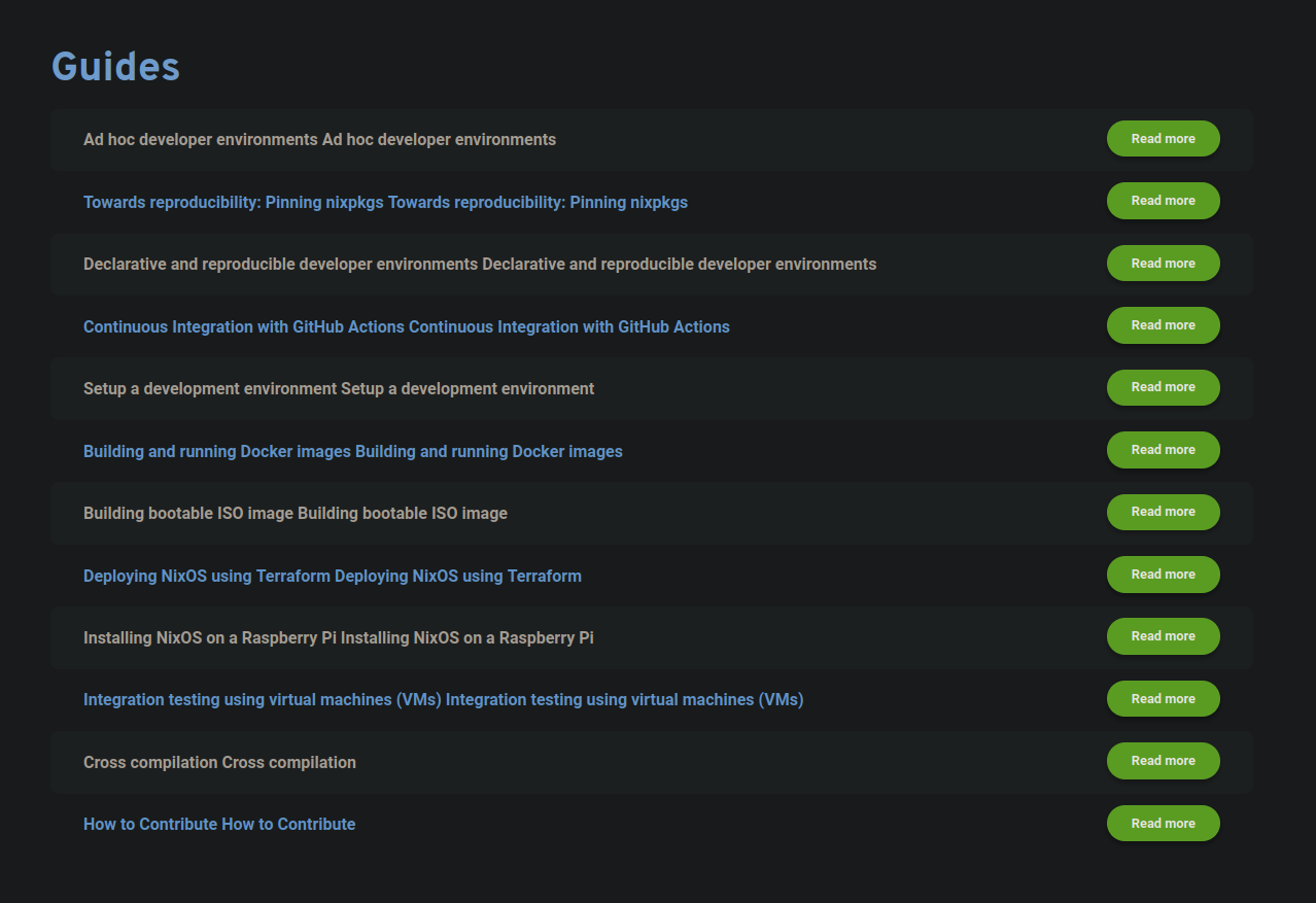 Duplicate guide titles · Issue #792 · NixOS/nixos-homepage · GitHub