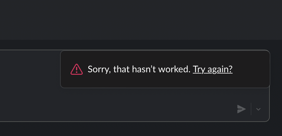 Seeing Sorry That Hasn T Worked Try Again Error Even Though There Are No Error Logs In Aws