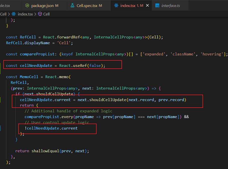 Table shouldCellUpdate · Issue #37995 · ant-design/ant-design · GitHub