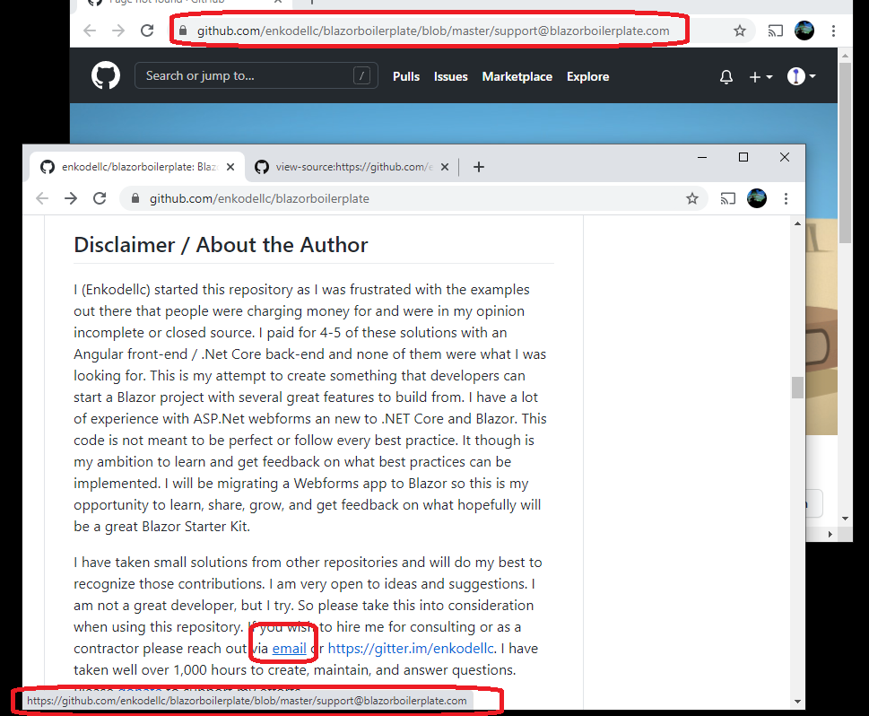 The README file in this repo has some bad links - [404:NotFound] · Issue #436 · enkodellc ...
