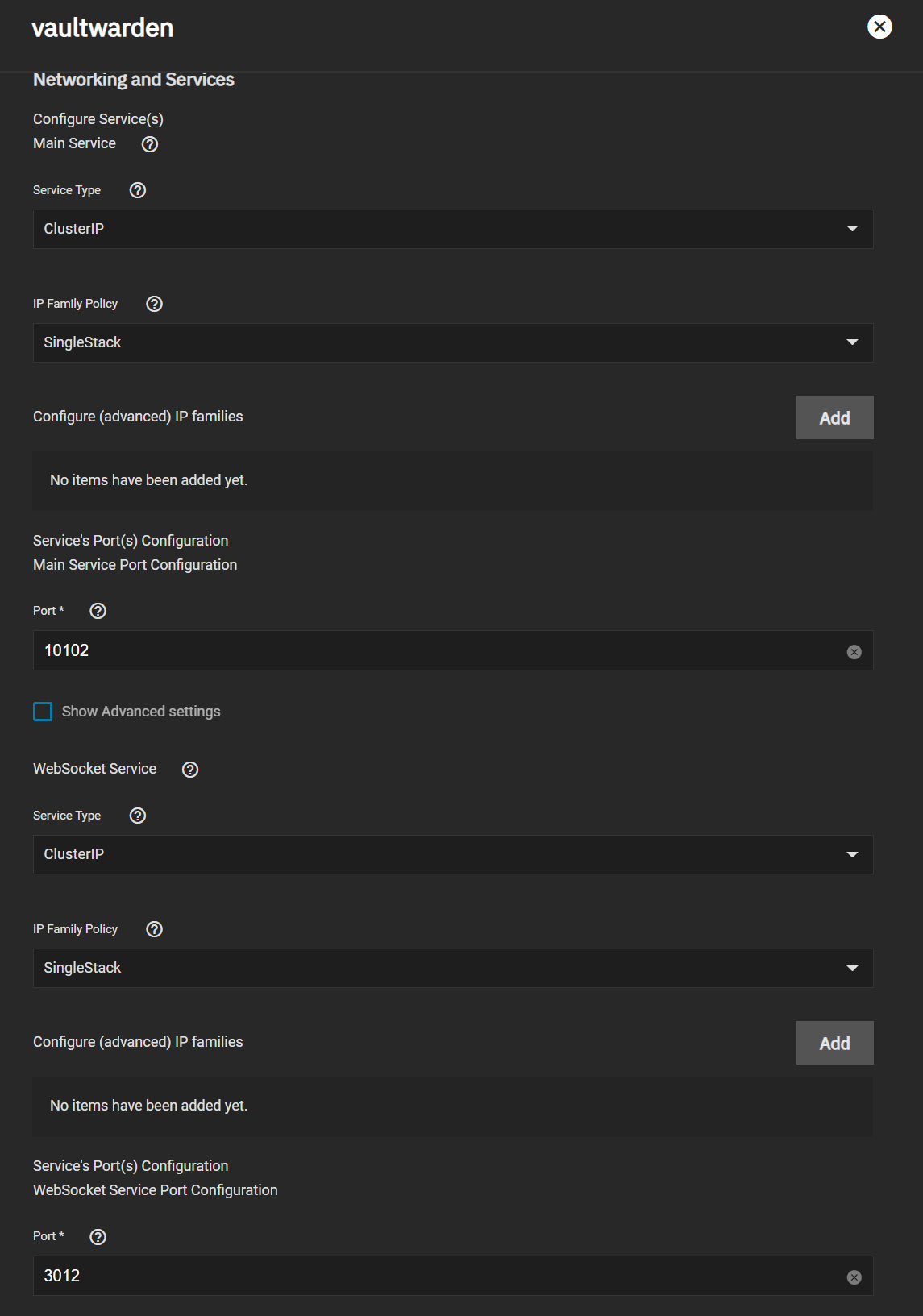 Vaultwarden Ingress Issue · Issue 2592 · Truechartspublic · Github