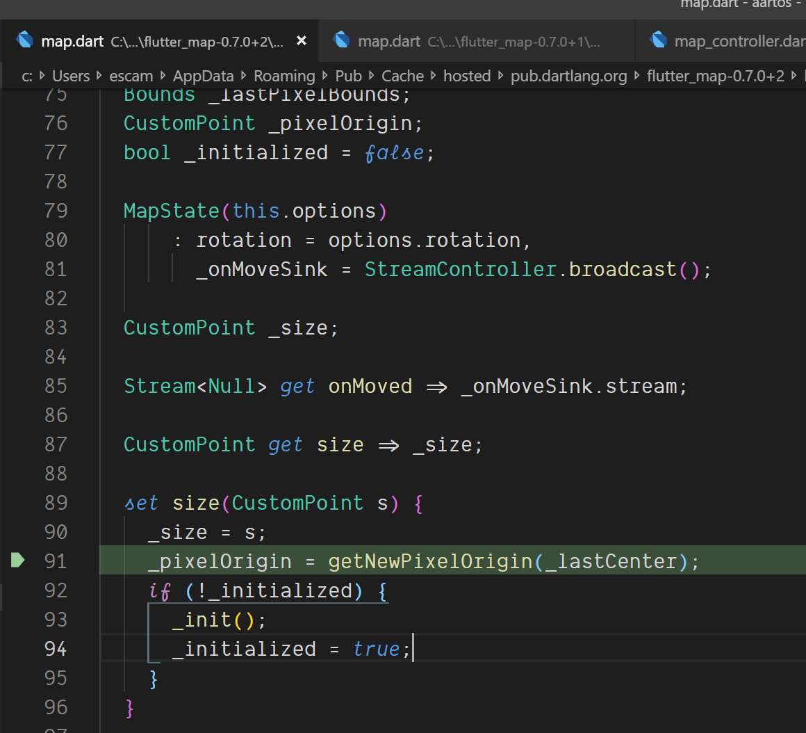 Version on pub does not contain all my merged PRs · Issue #391 · fleaflet/flutter_map · GitHub