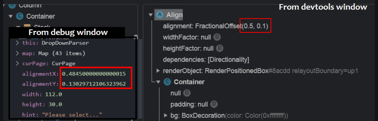 Frameworkdevtools Unnecessarily Truncates Doubles In Widget Inspector · Issue 40769 · Flutter