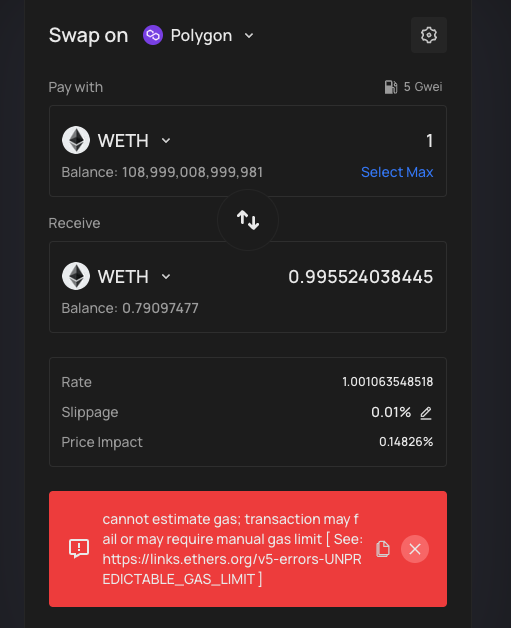 In The Swap Ui A Better Error Message Should Be Displayed When Slippage Is Exceeded · Issue 6761