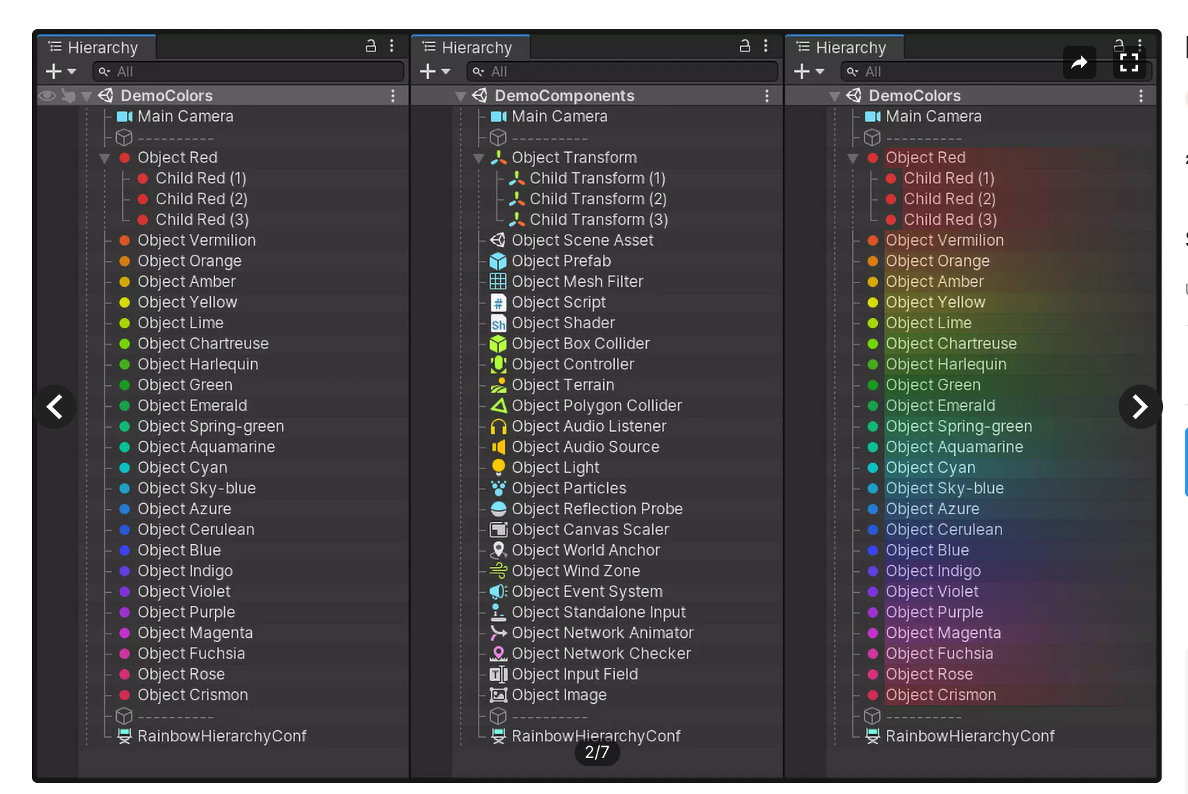 Assign/Tag 'colours' for entities in the Scene Hierarchy · Issue #347 · playcanvas/editor · GitHub