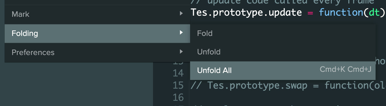 Add Fold All and Fold options and hotkey shortcuts to the Code Editor · Issue #526 · playcanvas ...