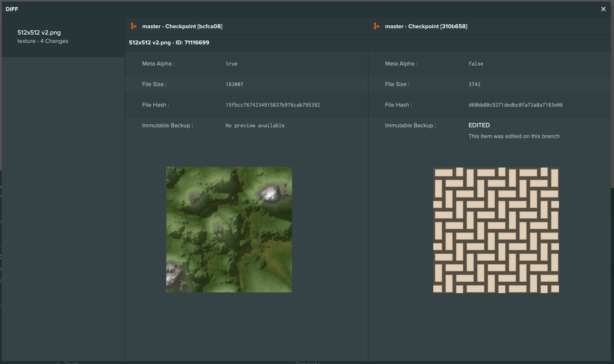 Show preview of asset in the version control diff view · Issue #700 · playcanvas/editor · GitHub
