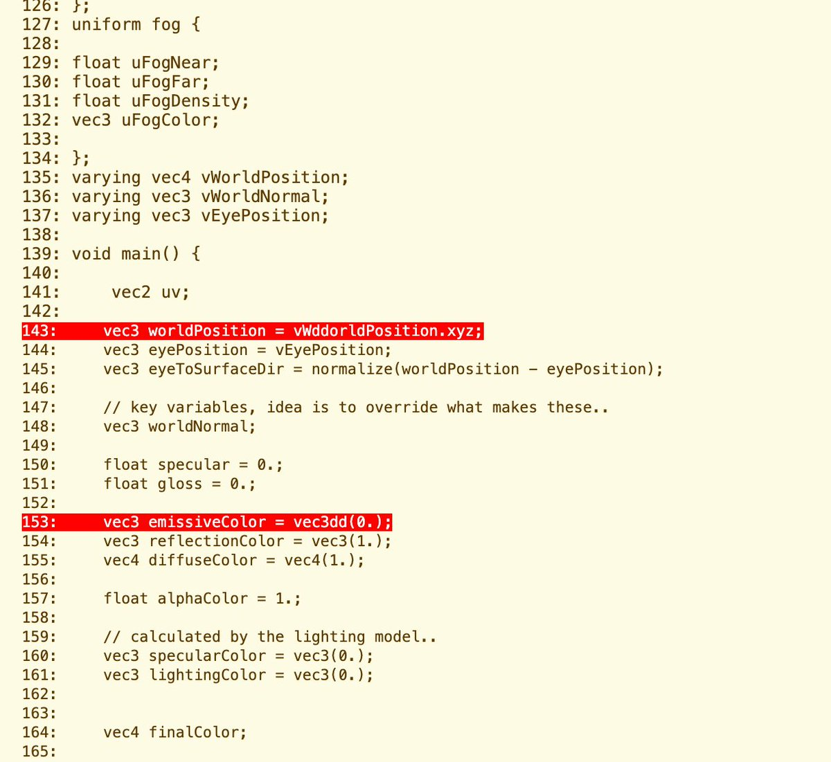 Highlight Shader Lines That Have Errors In Console Logs · Issue 4786 8052