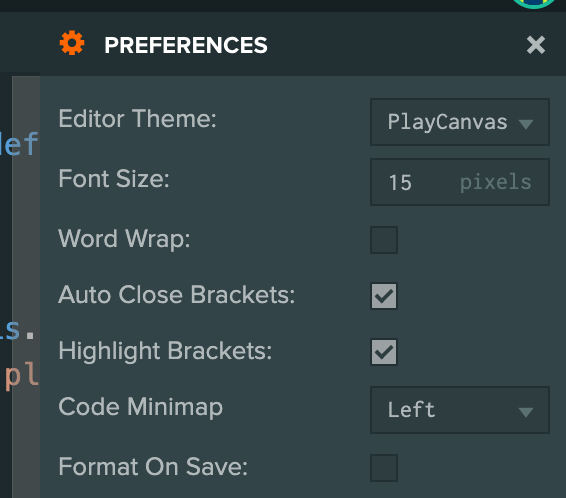 Add line wrap options to the Code Editor · Issue #923 · playcanvas/editor · GitHub