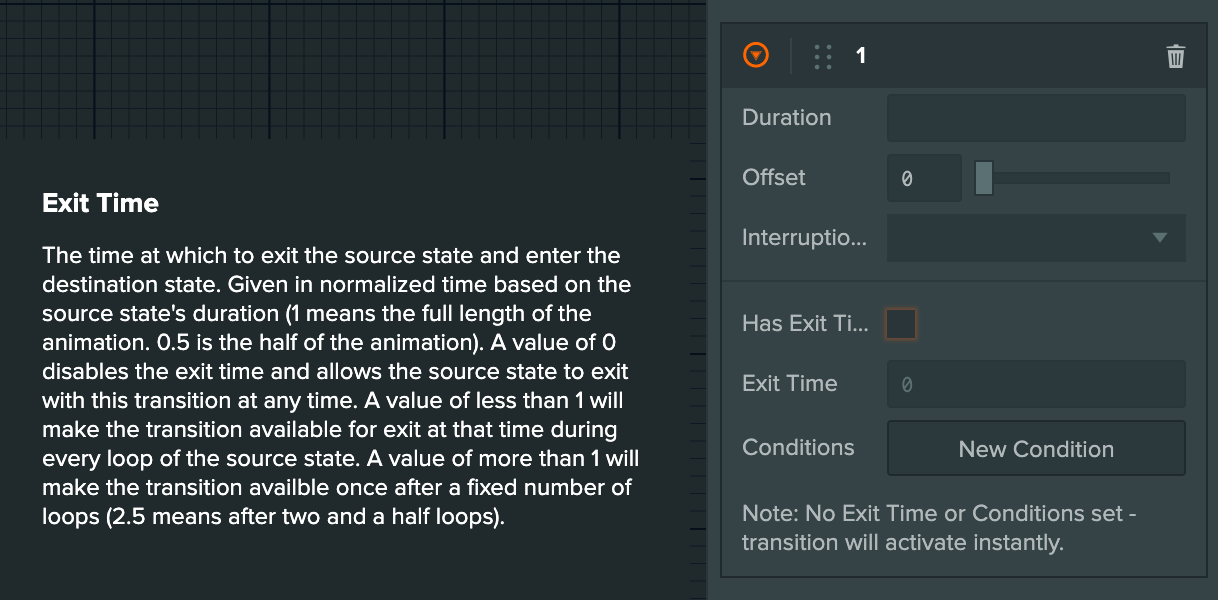 Make Exit Time on Anim State graphs disabled/0 by default · Issue #929 · playcanvas/editor · GitHub