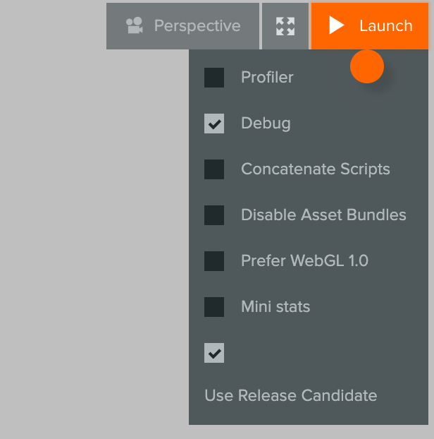 Launch tab 'Release candidate' text is moved onto the next line · Issue #935 · playcanvas/editor ...