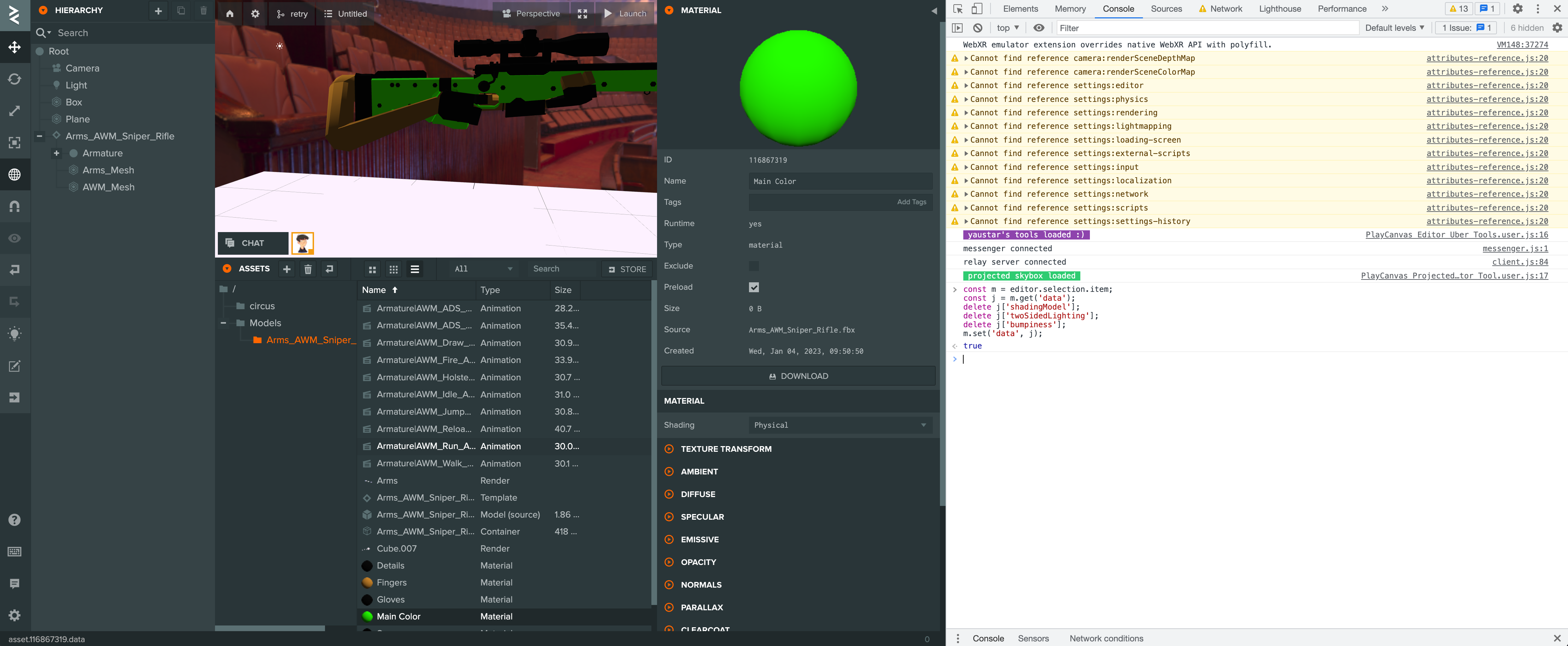 FBX Import can create invalid materials · Issue #957 · playcanvas/editor · GitHub