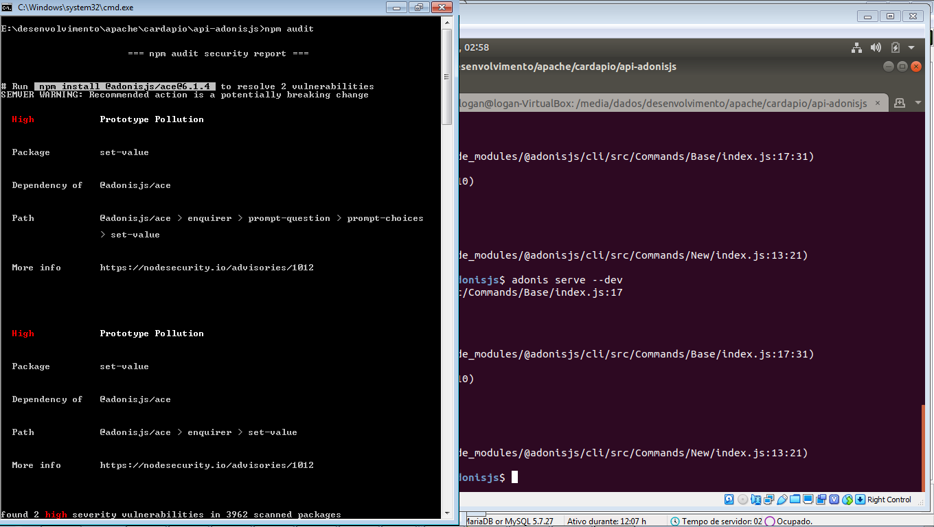 after run npm @adonisjs/ace@6.1.4 adonis crash · Issue #1135 · adonisjs/core · GitHub
