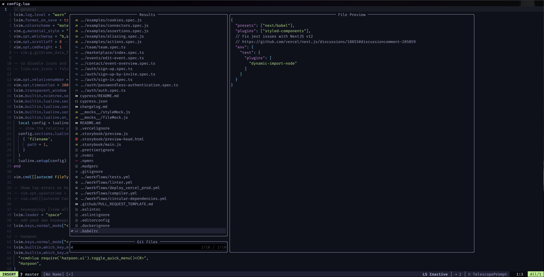 Telescope layout and display issue with transparent background · Issue #3350 · LunarVim/LunarVim ...