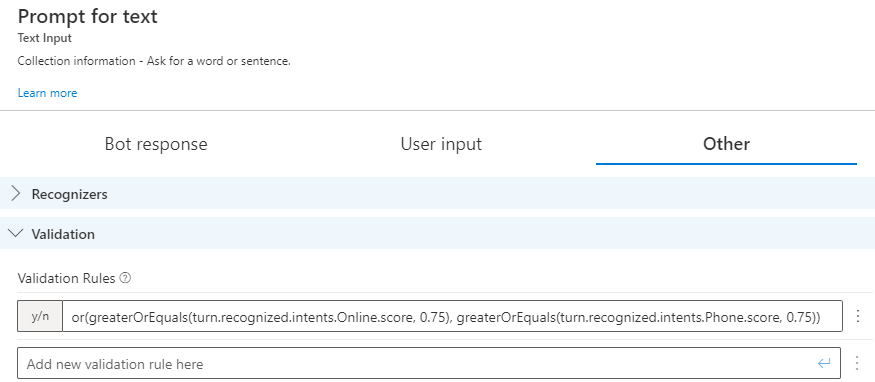 How can I check for a LUIS intent to validate a user text prompt? · Issue #8438 · microsoft ...