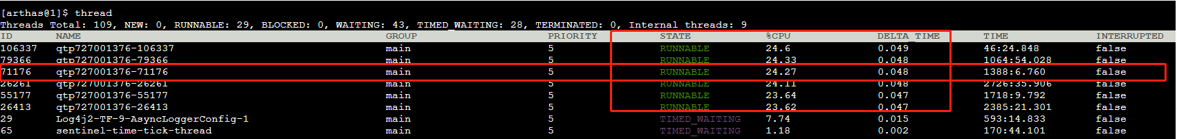 关于thread看板的time字段的疑问 · Issue #1639 · alibaba/arthas · GitHub