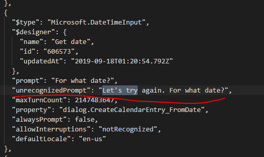 Reprompt as Unrecognized prompt when interrupt back from another flow in one dialog · Issue ...