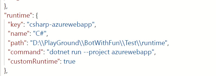 [Settings] Runtime path should be relative · Issue #4066 · microsoft/BotFramework-Composer · GitHub