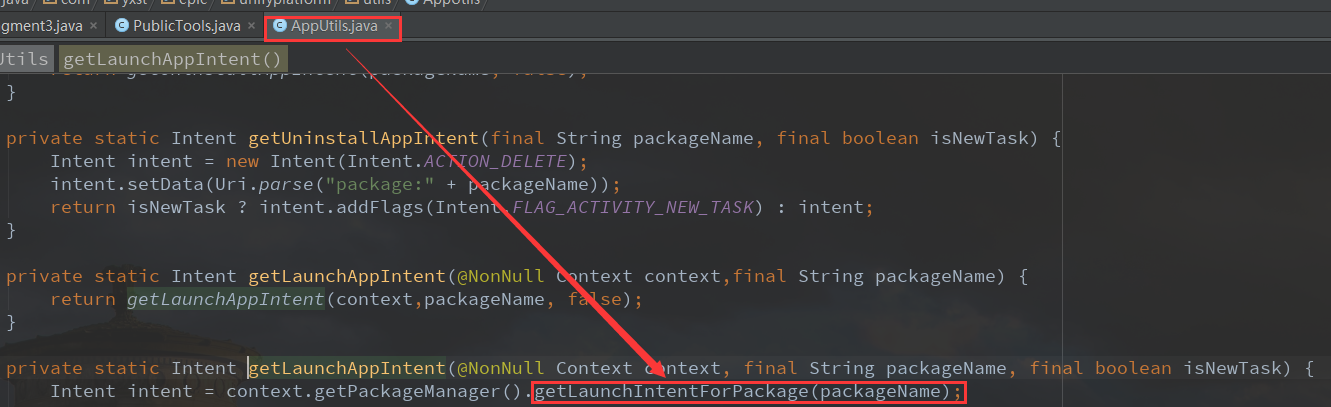 根据包名打开应用的方法会报空指针异常 · Issue #1001 · Blankj/AndroidUtilCode · GitHub