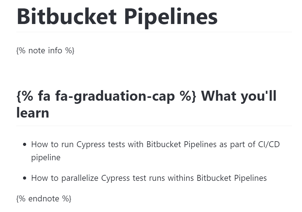 Issue on Bitbucket Pipelines Page · Issue #3747 · cypress-io/cypress-documentation · GitHub