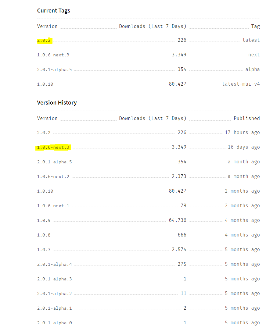 Version chaos · Issue #438 · iamhosseindhv/notistack · GitHub