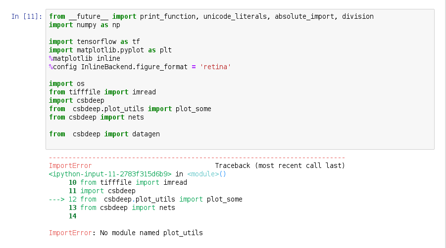 from csbdeep import name error · Issue #8 · CSBDeep/CSBDeep · GitHub