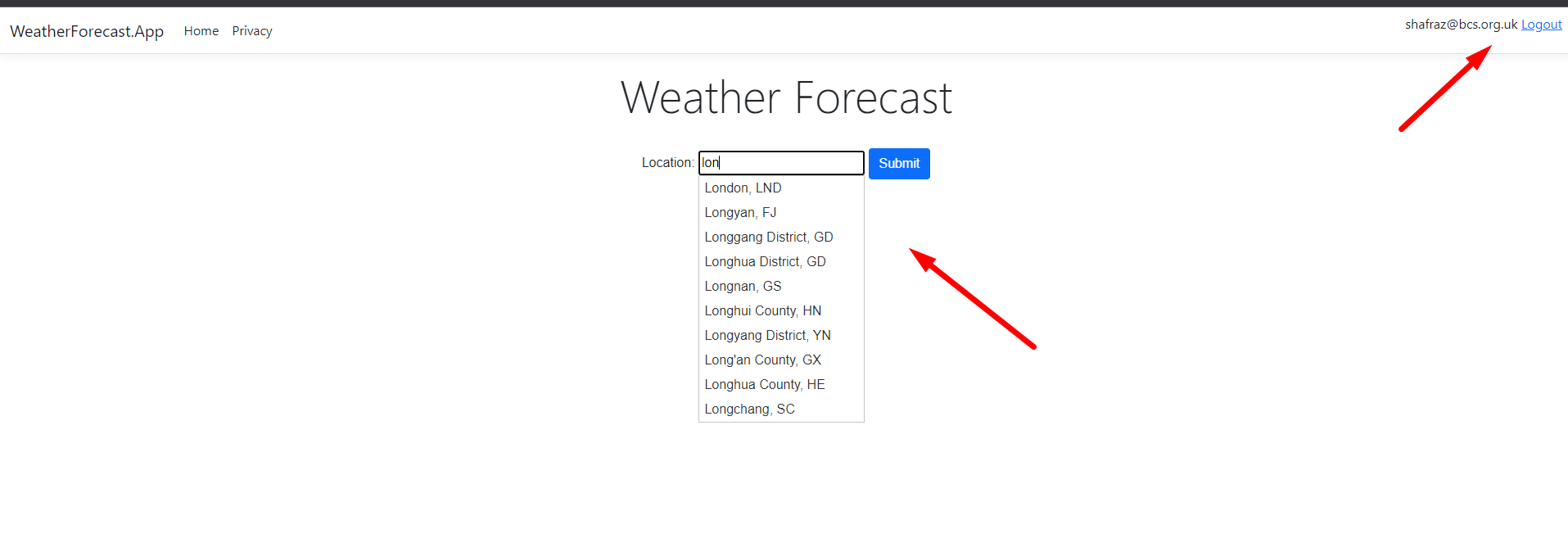 GitHub - ShafrazBoharie/WeatherForecast