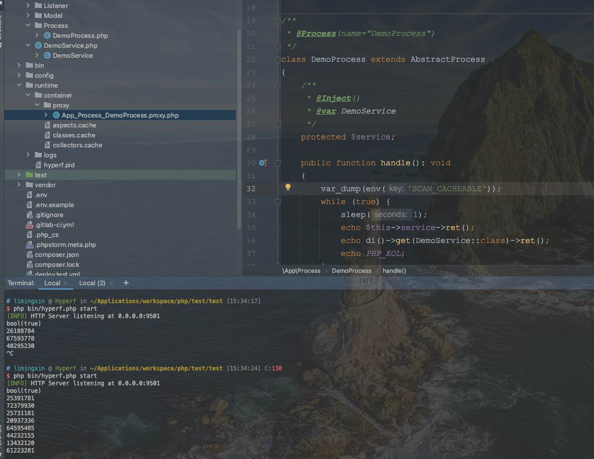 自定义进程注解对象和代理缓存类bug · Issue #3570 · hyperf/hyperf · GitHub