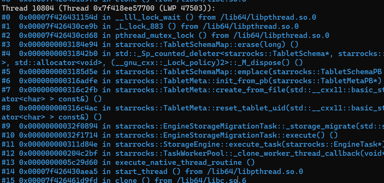 possible dead lock in tablet clone · Issue #5646 · StarRocks/starrocks · GitHub