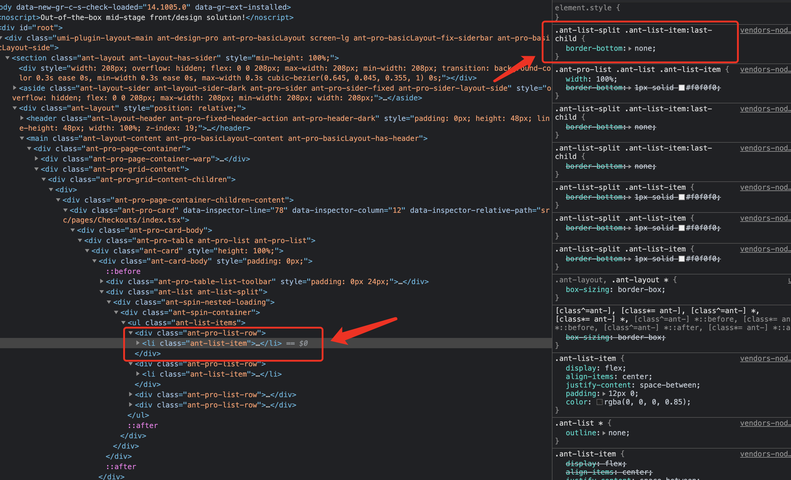 🧐[问题]ProList 分割线 开启无法显示 · Issue #2494 · ant-design/pro-components · GitHub