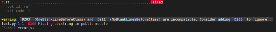 Warning `D203` and `D211` are incompatible always raised · Issue #1603 ...