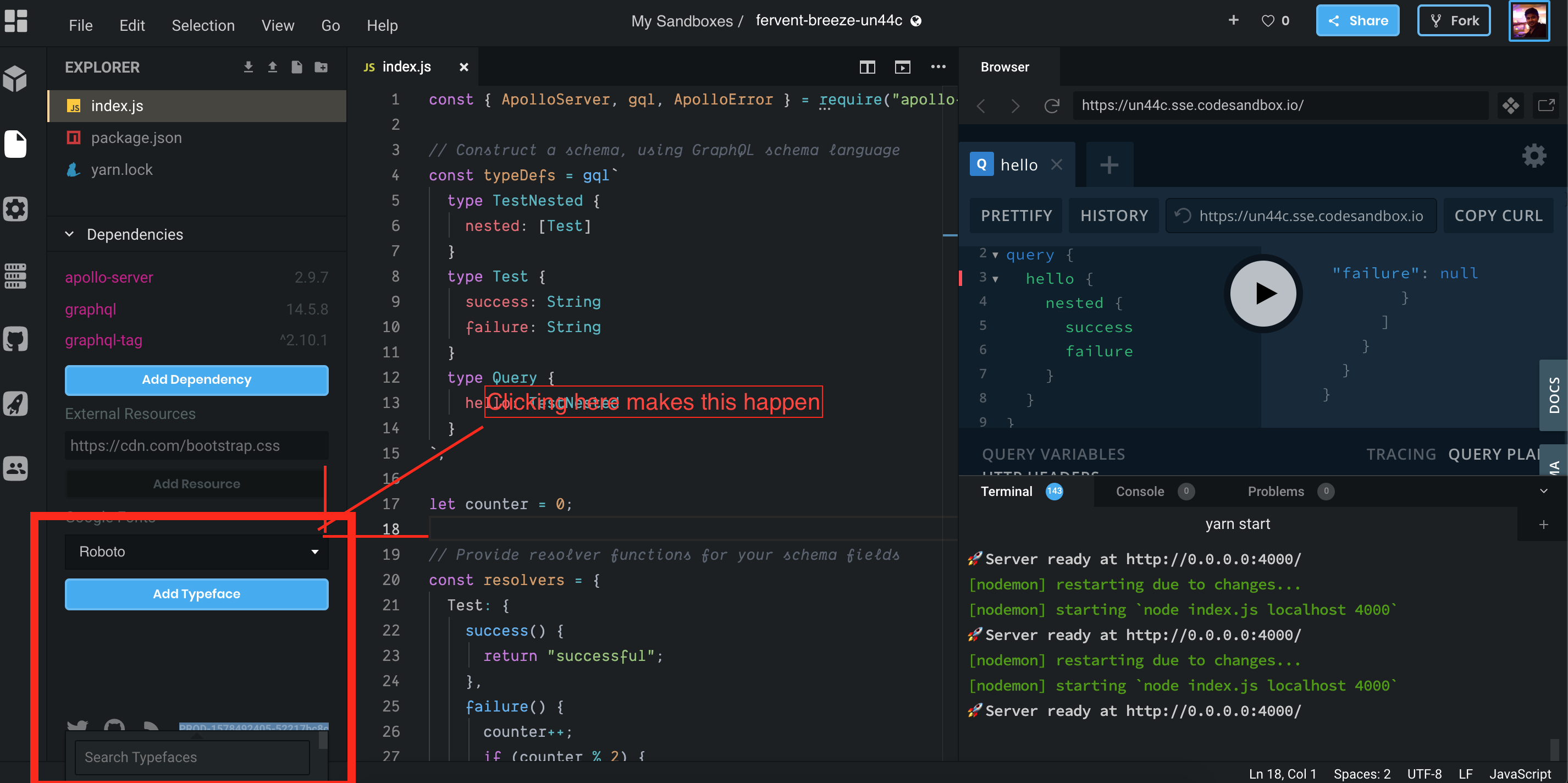Typeface dropdown(in side panel) is broken · Issue #3304 · codesandbox/codesandbox-client · GitHub