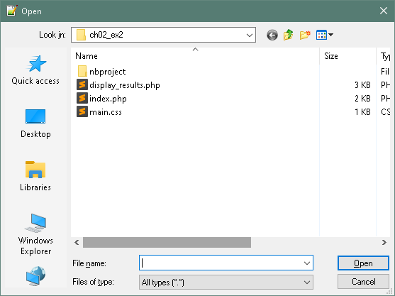 Please could you change the File -> Open dialog to a OpenFileDialog ...