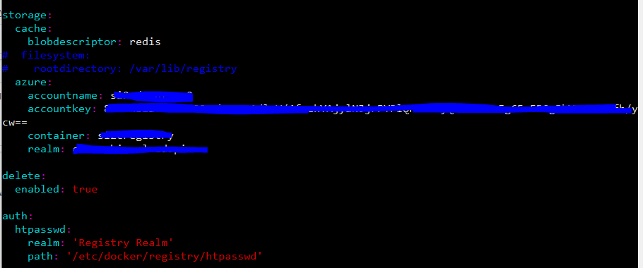 Self Hosted Registry Deletion Not Supported For Azure Blob Storage · Issue 10097 · Dockerdocs