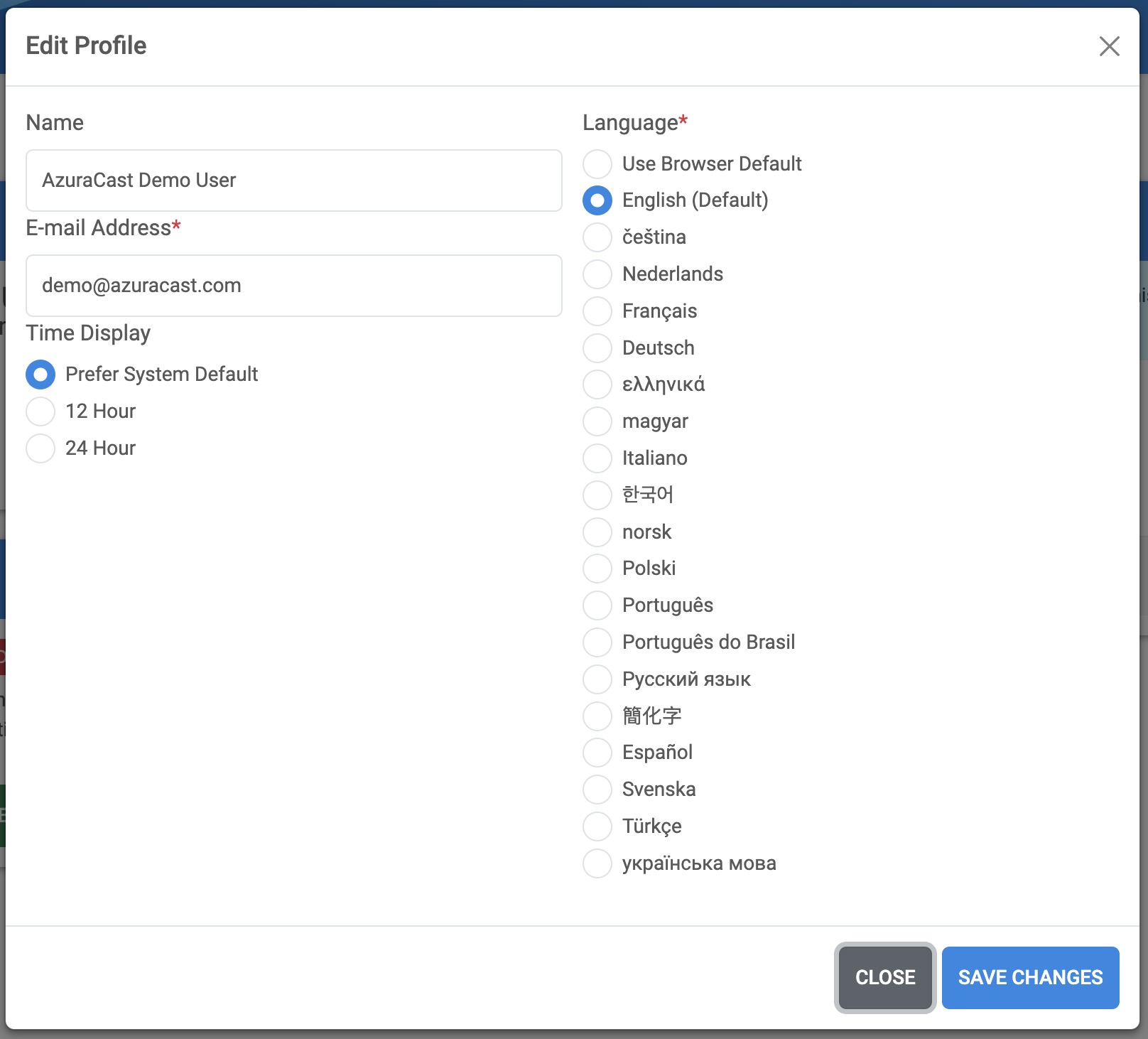 The Color Contrast Of Field And Radio Button Interface Components On The Edit Profile Page Is