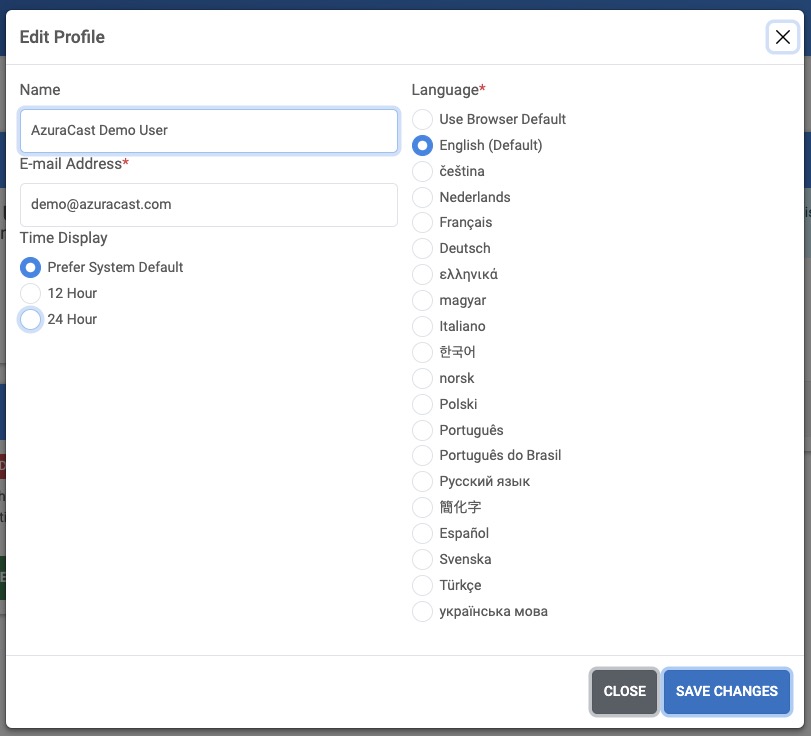 Focus hardly noticeable on the Edit Profile page · Issue #6681 · AzuraCast/AzuraCast · GitHub