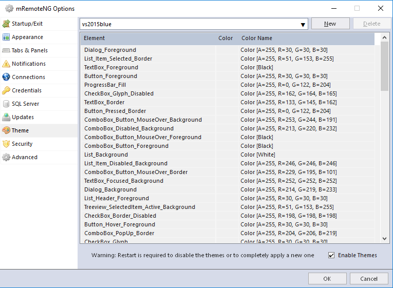 Themeing issue - Options -> Theme · Issue #1093 · mRemoteNG/mRemoteNG ...