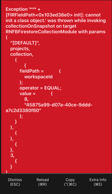 ref.where query doesn't work with FieldPath (v 6.2.0) · Issue #3178 · invertase/react-native ...