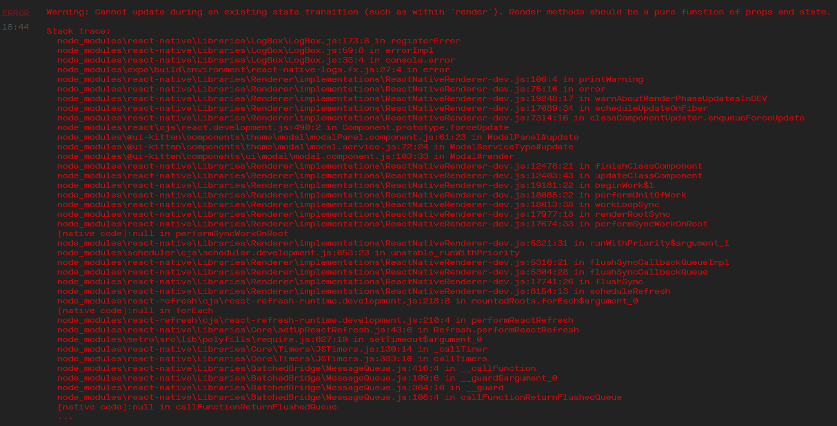 Modal memory leak · Issue #1308 · akveo/react-native-ui-kitten · GitHub