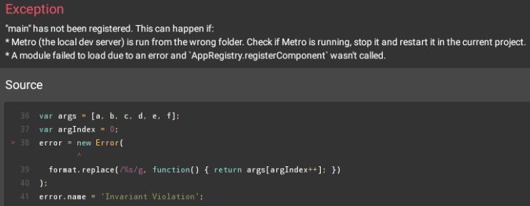 "main" has not been registered. · Issue #1585 · infinitered/ignite · GitHub