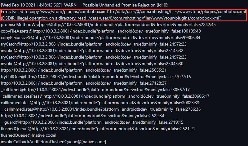 Is There Any Restriction On React Native Fs To Obtain Local Static