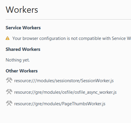 [chrome] workers - about:debugging · Issue #241 · arkenfox/user.js · GitHub