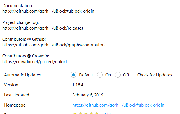 extension metadata could do with some love · Issue #111 · uBlockOrigin/uMatrix-issues · GitHub