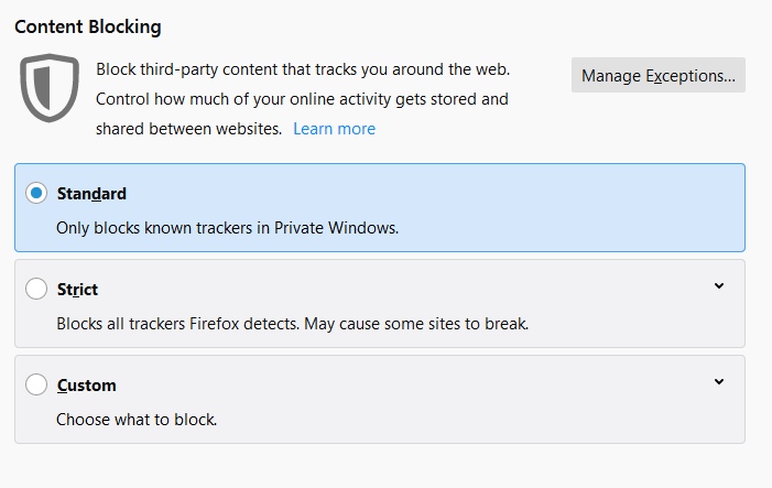 Default Content Blocking option · Issue #700 · arkenfox/user.js · GitHub