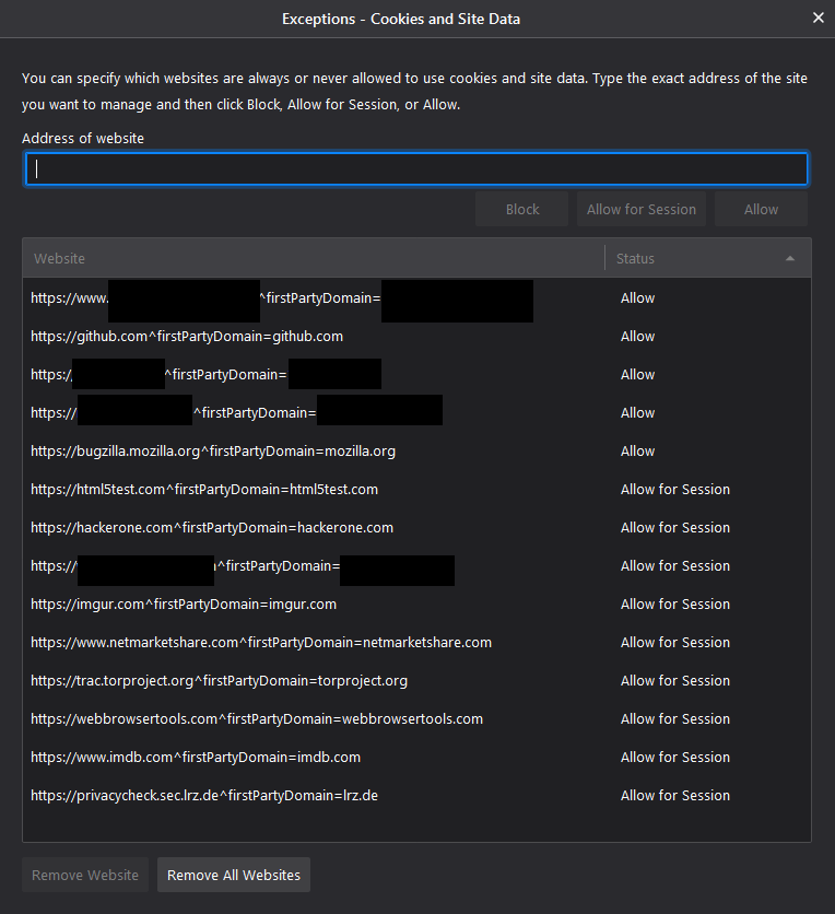 FF site exeptions/pinning tabs/Facebook-containers questions. · Issue #874 · arkenfox/user.js ...