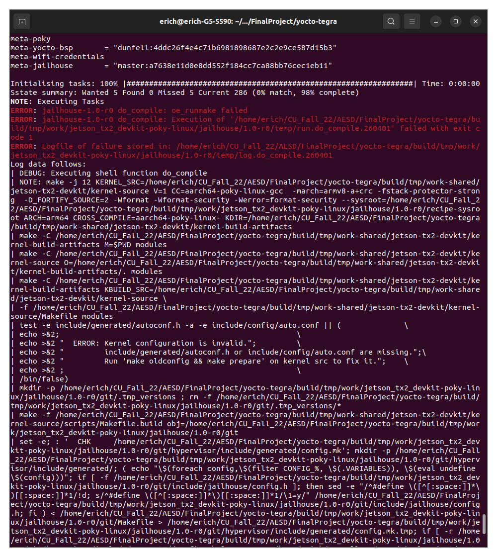 Port Jailhouse to Tegra · Issue #2 · cu-ecen-aeld/final-project-ECleverito · GitHub