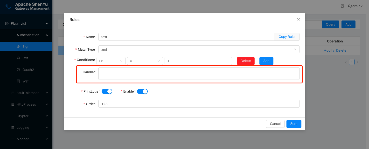 Can hide the empty handle? · Issue #161 · apache/shenyu-dashboard · GitHub