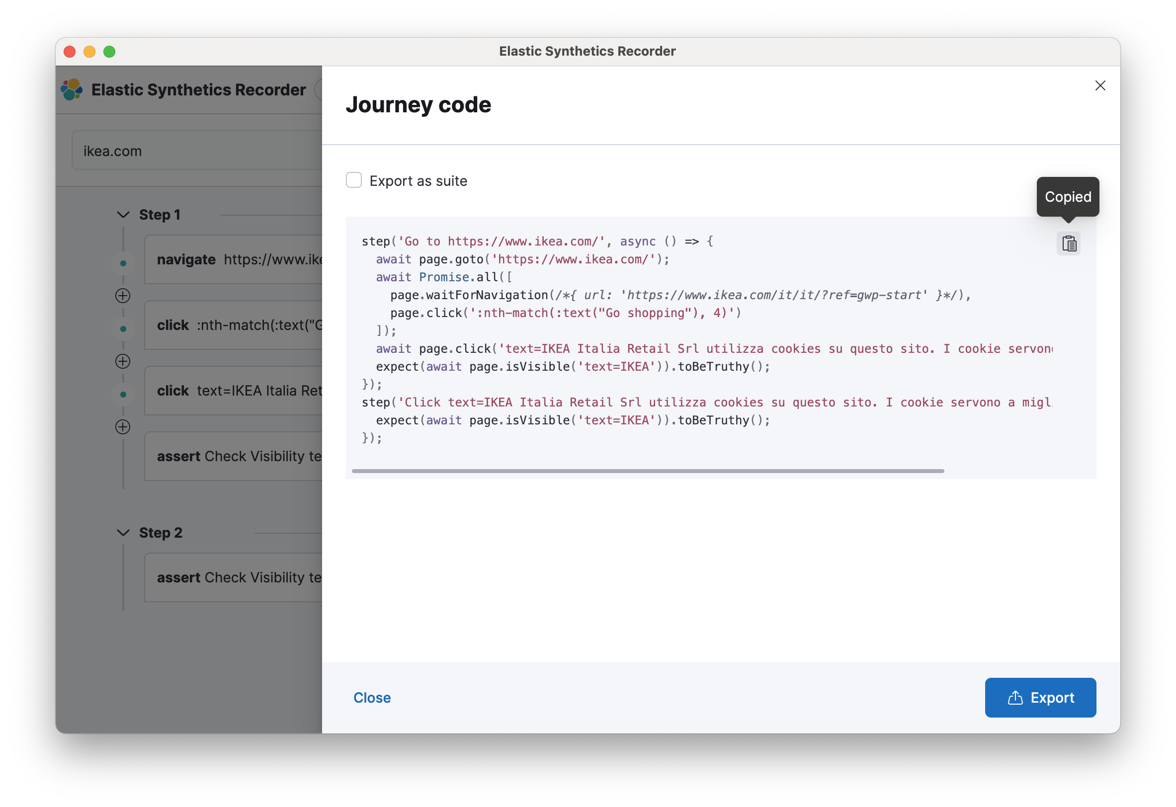 Script recorder UI · Issue #87 · elastic/synthetics-recorder · GitHub